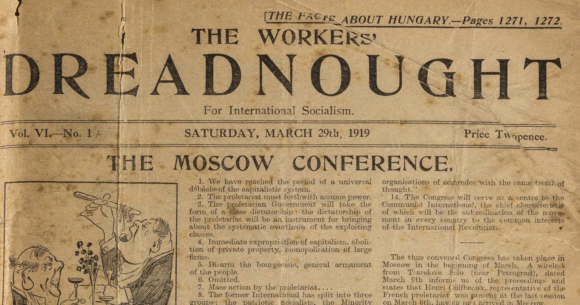 The Workers' Dreadnought (Vol. 06 No. 01 - 29 March 1919) | libcom.org